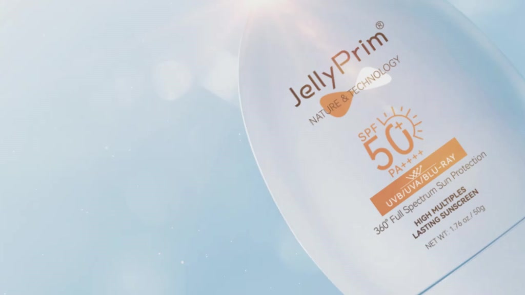 JellyPrim Suncreen SPF 50 for Face Body Intensive UV Whitening Sunblock ...