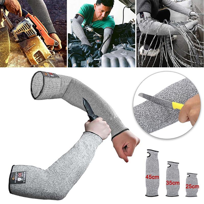NEW Safety Arm Sleeve Anti Cut Puncture Proof Guard Bracers Protector ...
