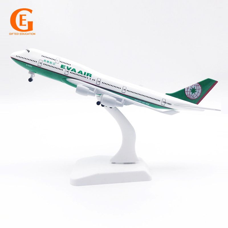 Taiwan Eva Air Boeing 747 Aircraft Model Die-cast Alloy Metal B747 ...