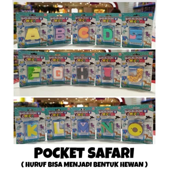 Children's Educational Toys Emco Pocket Safari Alphabet Animals A-Z ...