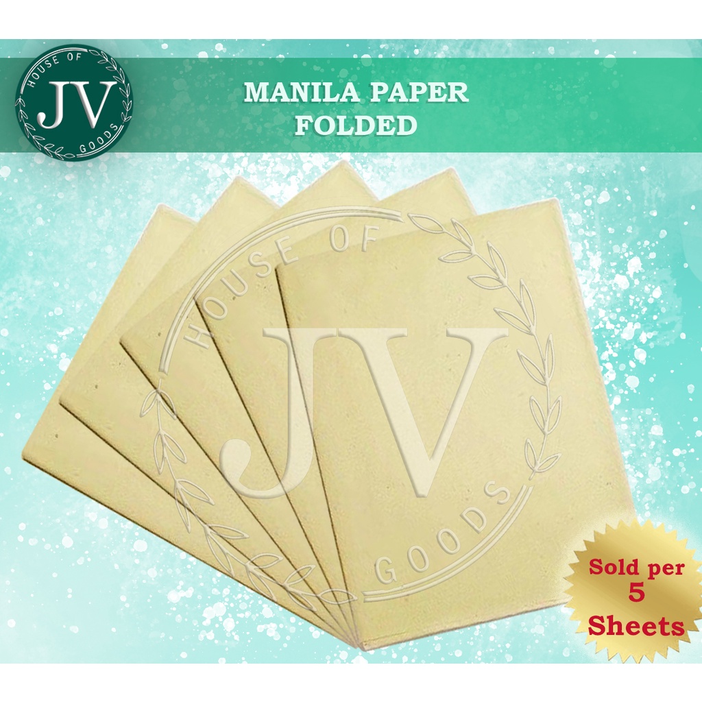 Folded Manila Paper 36"x48" 5sheets | Shopee Philippines