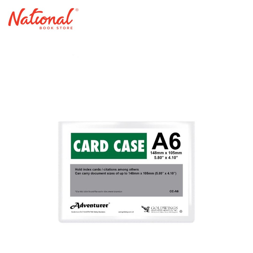 Adventurer Document Card Case Cc-A6 A6 Plastic Soft | Shopee Philippines
