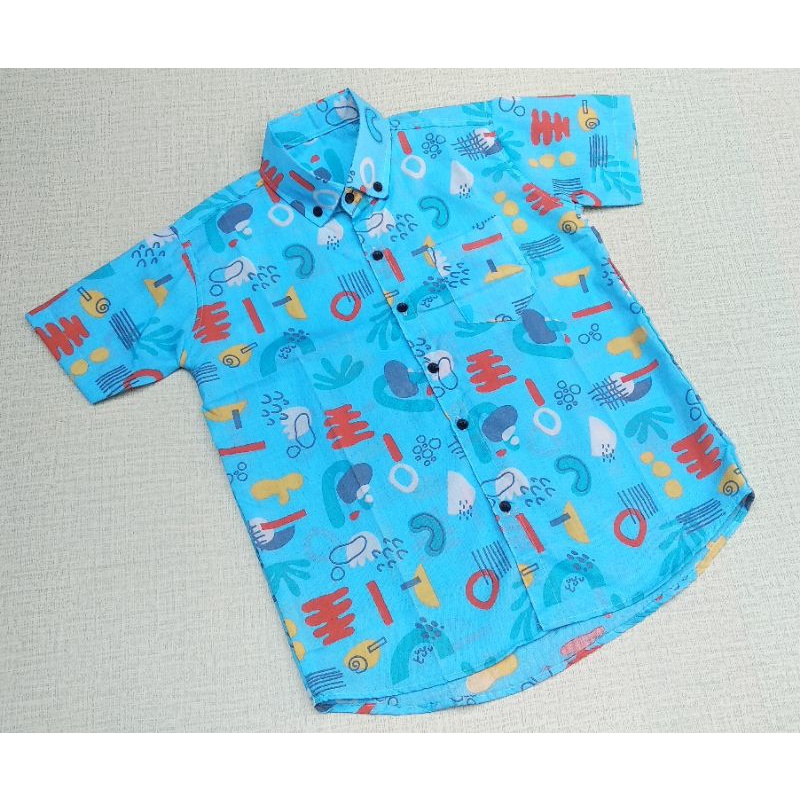 KEMEJA Newest 2-10 Years Old Surf Boys Shirt | Shopee Philippines