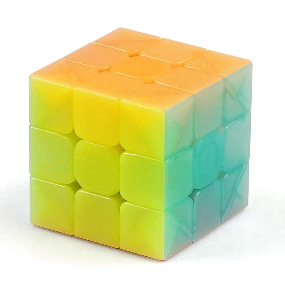 Qiyi Warrior W 3x3 Speed Cube Stickerless 3x3x3 Jelly Color Design ...