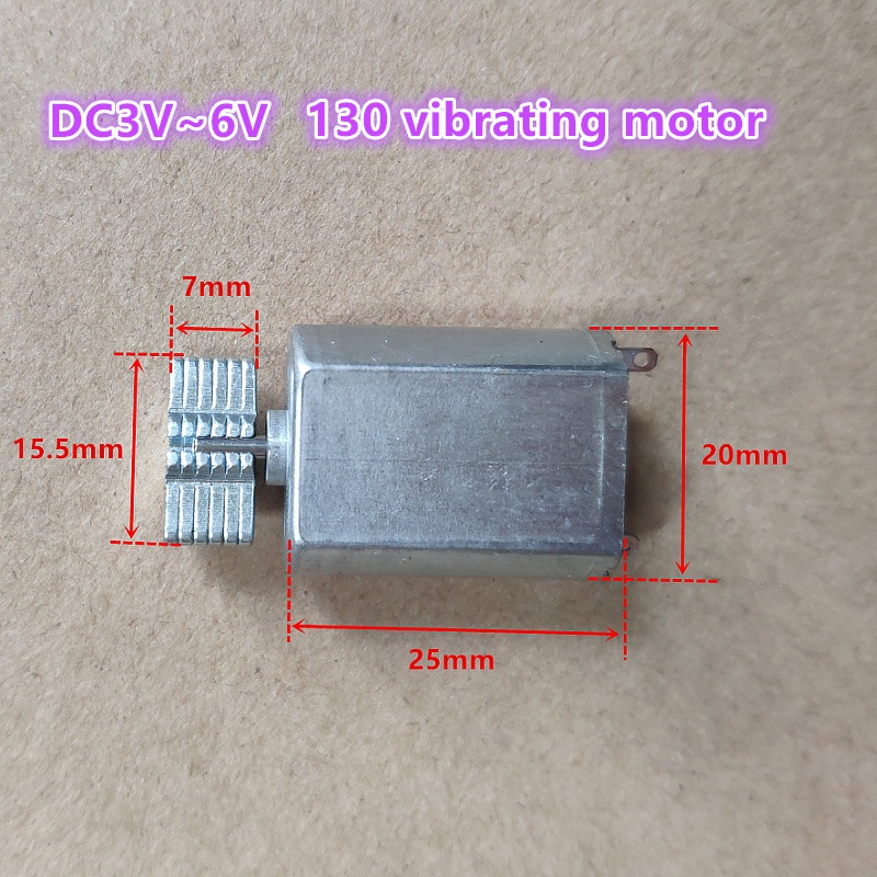 Brand new 3V 6V vibrating motor 15*20*25mm 130 DC motor for massager ...