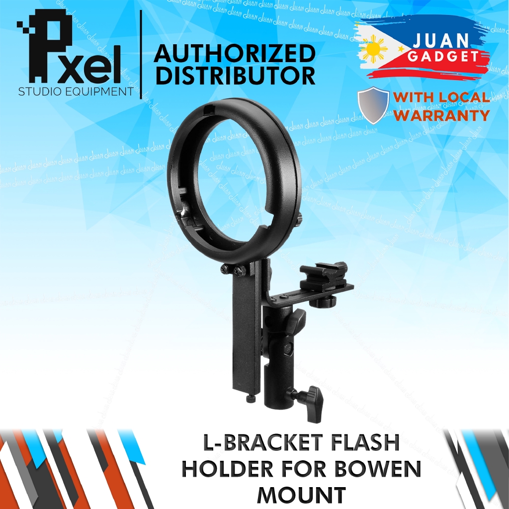 Pxel L-Bracket Flash Mount with Adjustable Cold Shoe for Bowen Style ...