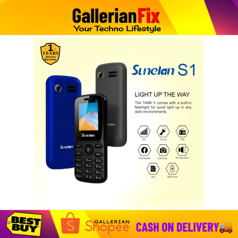 Sunelan S1 basic model phone |3D speaker|800mah Battery | Shopee ...