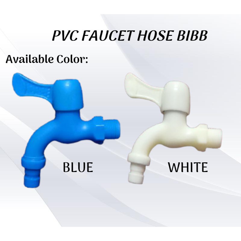 [Ready Stock] 1pc PVC Plastic Faucet Blue & White For Kitchen, Lavatory ...
