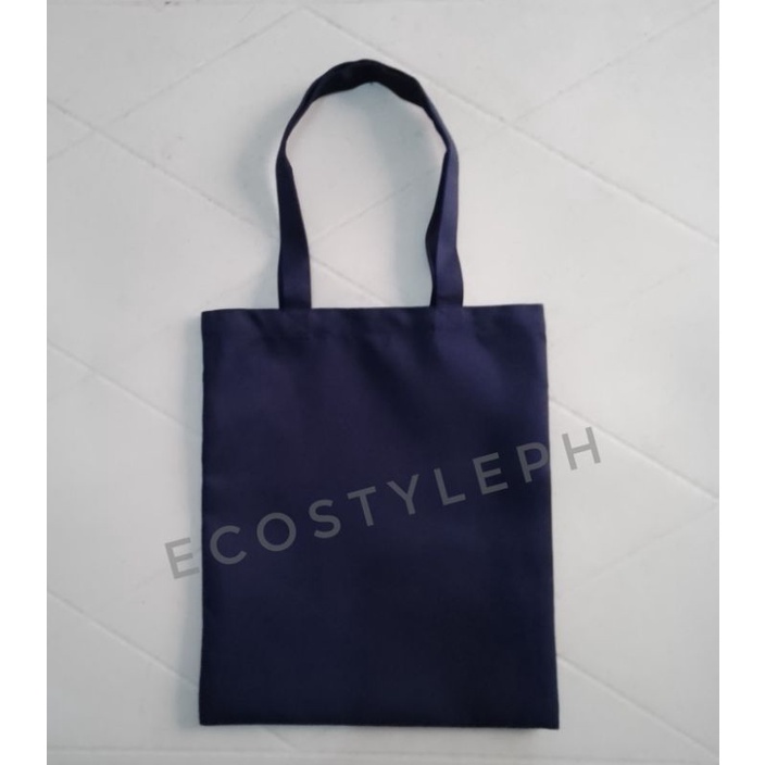 NAVY BLUE TOTE BAG (OXFORD FABRIC) PLAIN Ecostyleph | Shopee Philippines