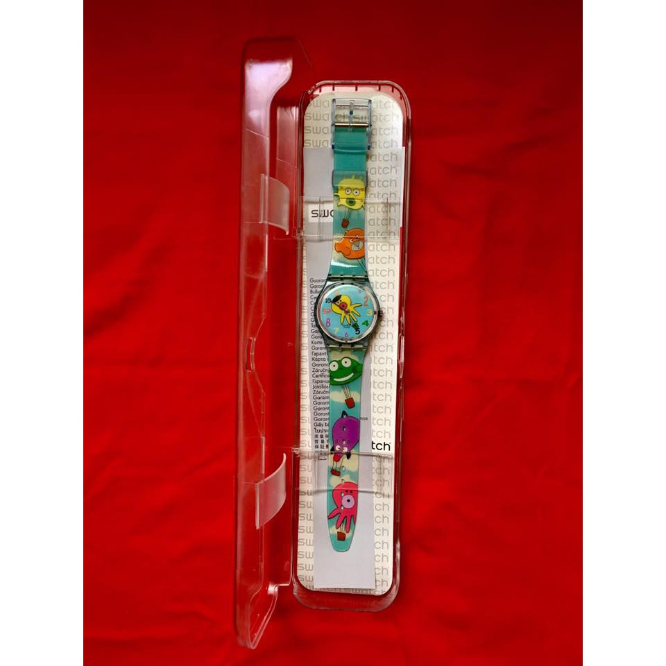 Cartoon Swatch Watch (Old Stock Need Battery Replacement) | Shopee ...