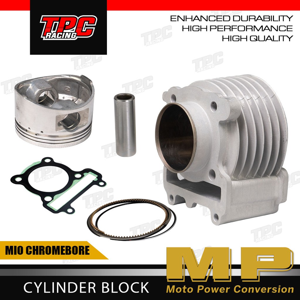 TPC MP CYLINDER BLOCK CHROMEBORE MIO 59MM, 61MM, 63MM, 65MM | Shopee ...