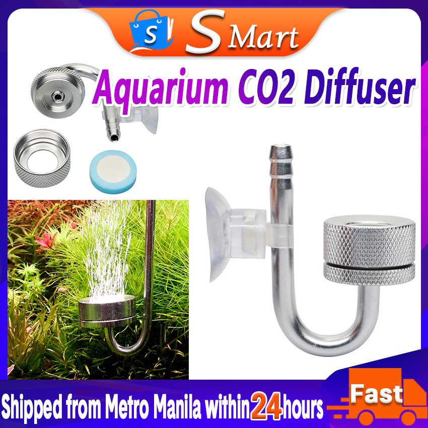 Aquarium CO2 Diffuser Aluminum Alloy Fish Tank Bubble Reactor CO2 ...