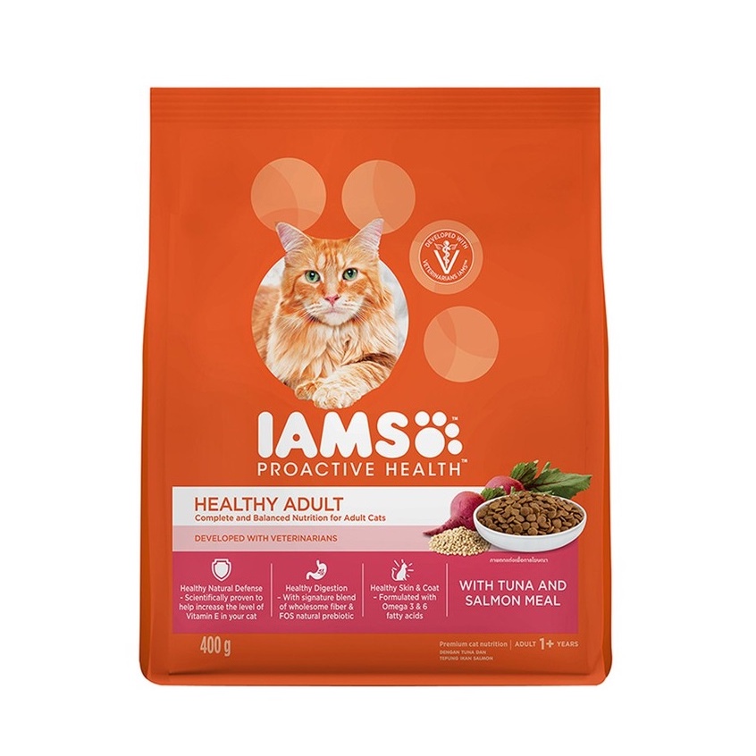 IAMS Adult with Tuna & Salmon Meal 400g | Shopee Philippines