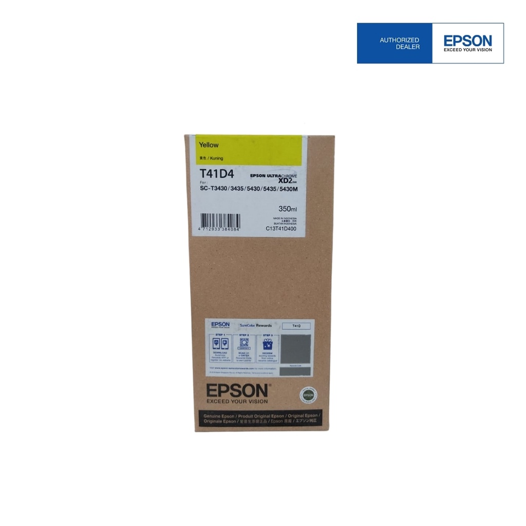 Epson SureColor T3430 T5430 Yellow 350ml C13T41D400 | Shopee Philippines