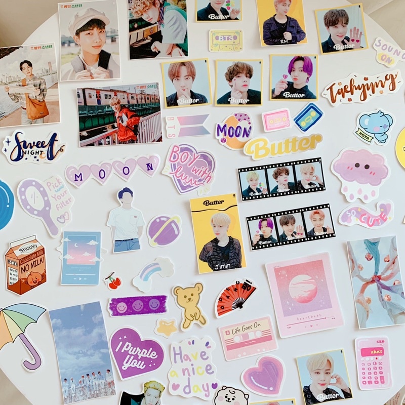 Bts Sticker - Korean kpop Stickers Large Small BTS prop wallpaper ...