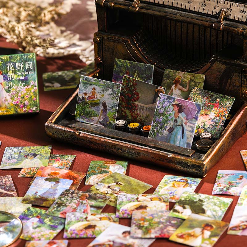 Infeel.me 46sheets/box Original Boxed Stickers Student Retro Literary ...