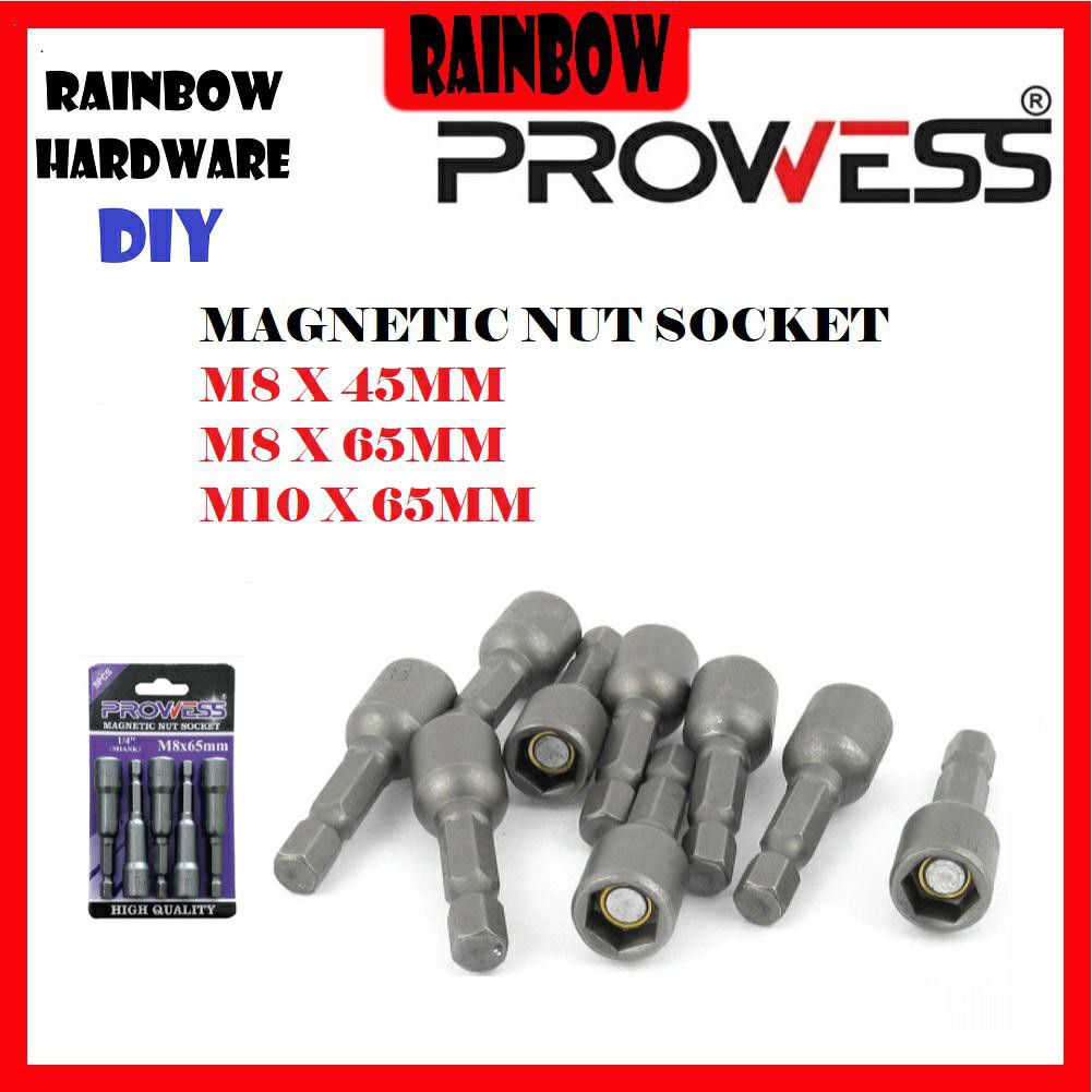 PROWESS 8MM & 10MM MAGNETIC NUT SOCKET / MATA PASANG IKAT SKRU NUT ...