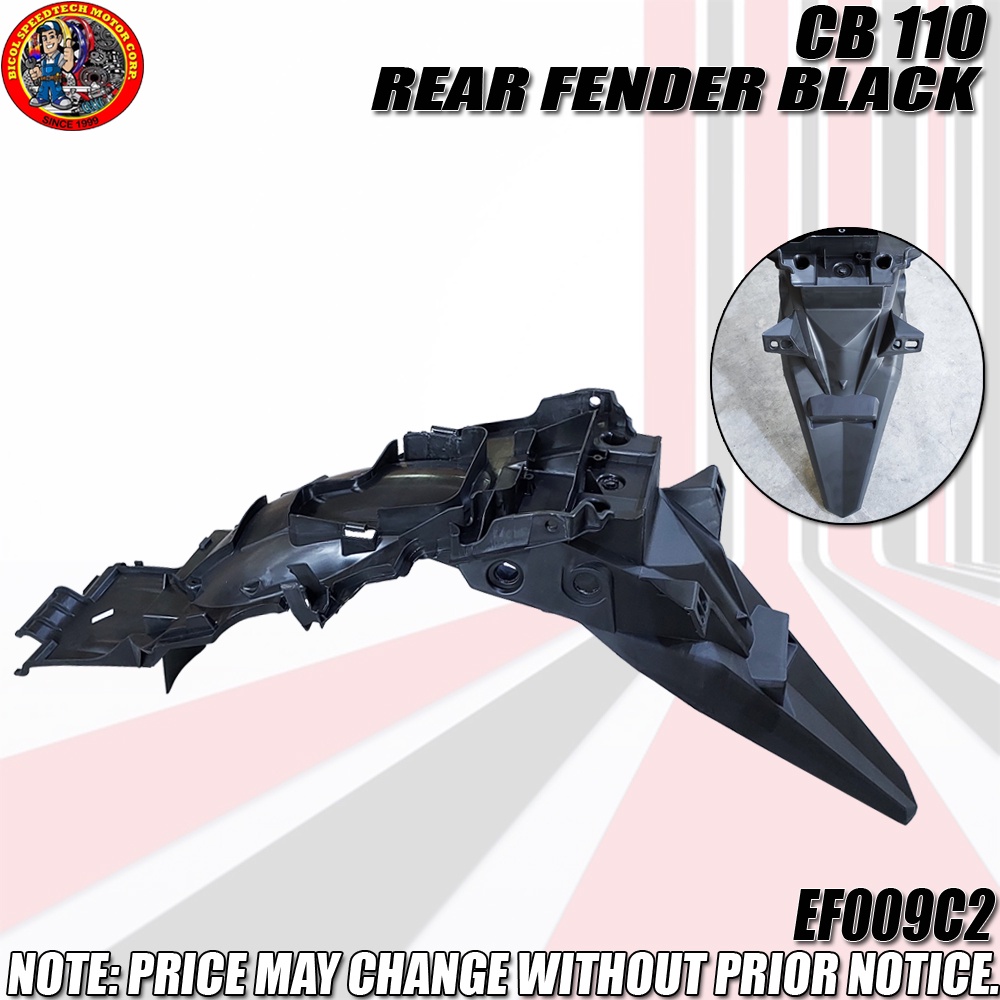 CB 110 REAR FENDER BLACK (EF009C2) | Shopee Philippines