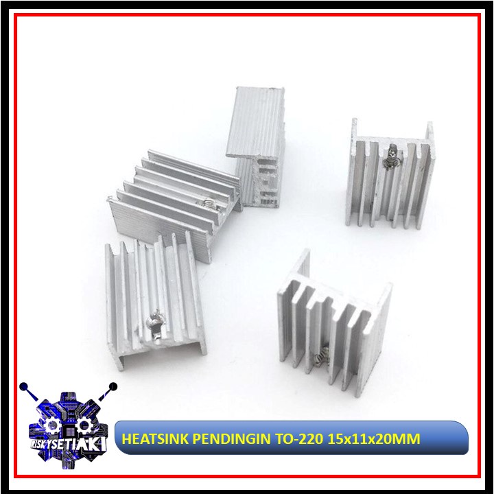 Heatsink Cooling TO-220 TRANSISTOR MOSFET IC REGULATOR 15x11x20MM ...