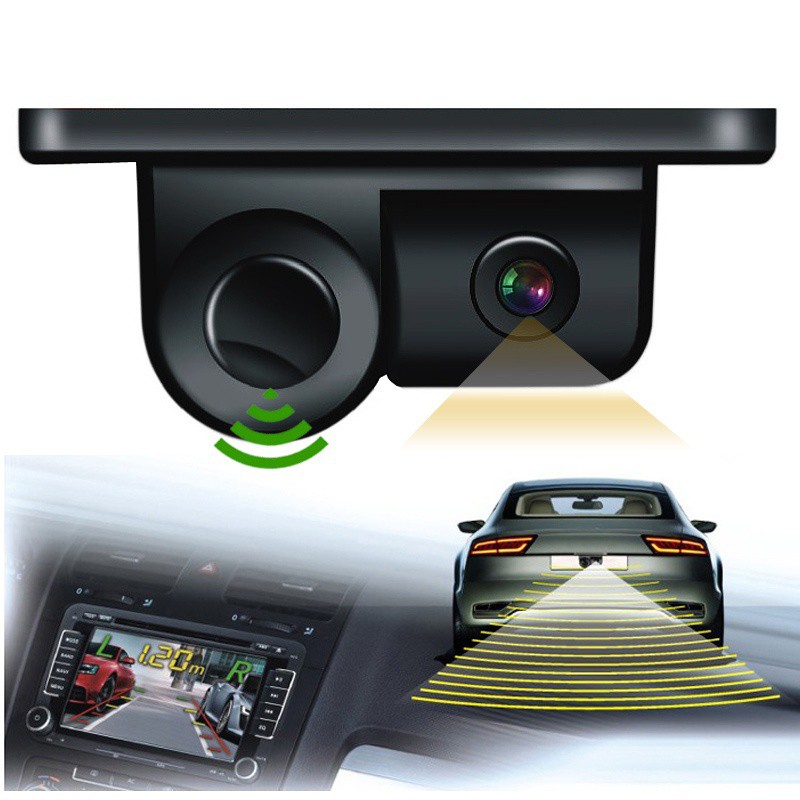 2 in1 Car Reverse Parking Radar & Rear View Camera Kit | Shopee Philippines