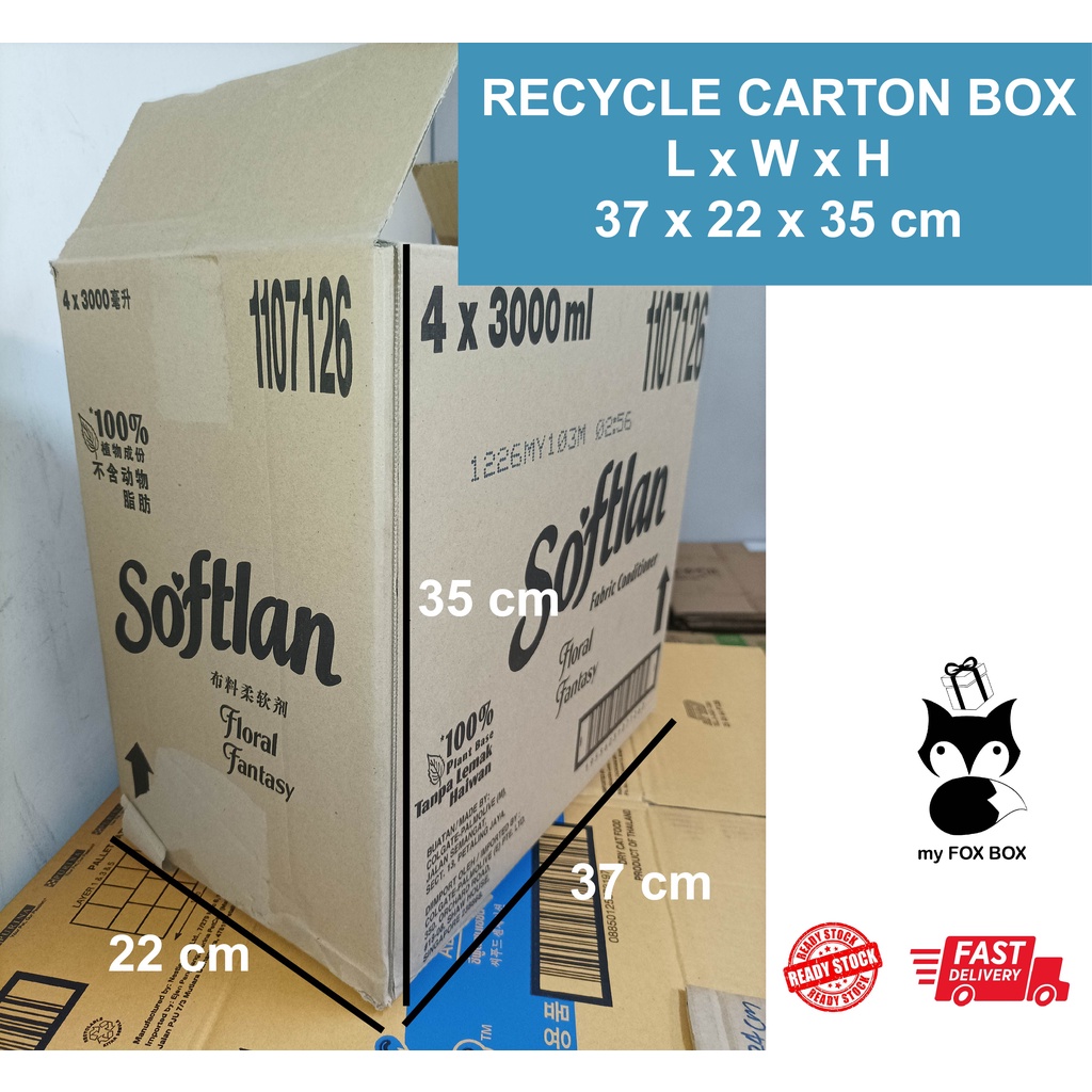 Kotak Pindah Recycle Carton Box Kotak Recycle Kotak Reuse Medium Size ...