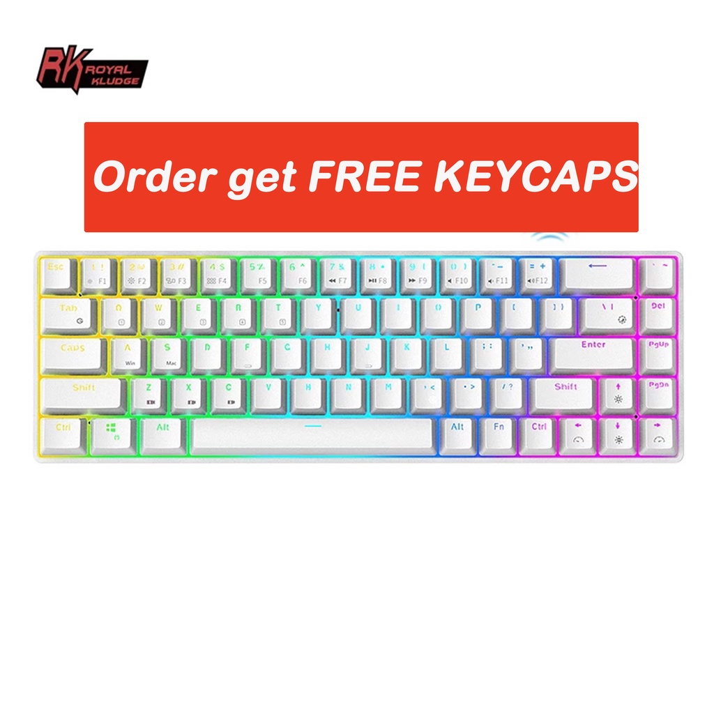 RK68 (RK855) RGB Wireless/Wired 65% Compact Hot Swappable Mechanical ...