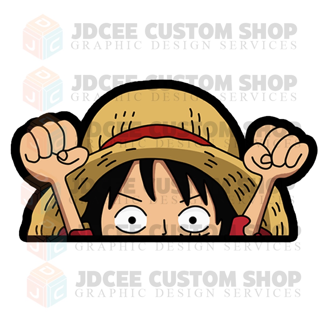 Aquaflask Peeker Stickers One Piece Luffy Gear 4 Gear 5 Waterproof Shopee Philippines