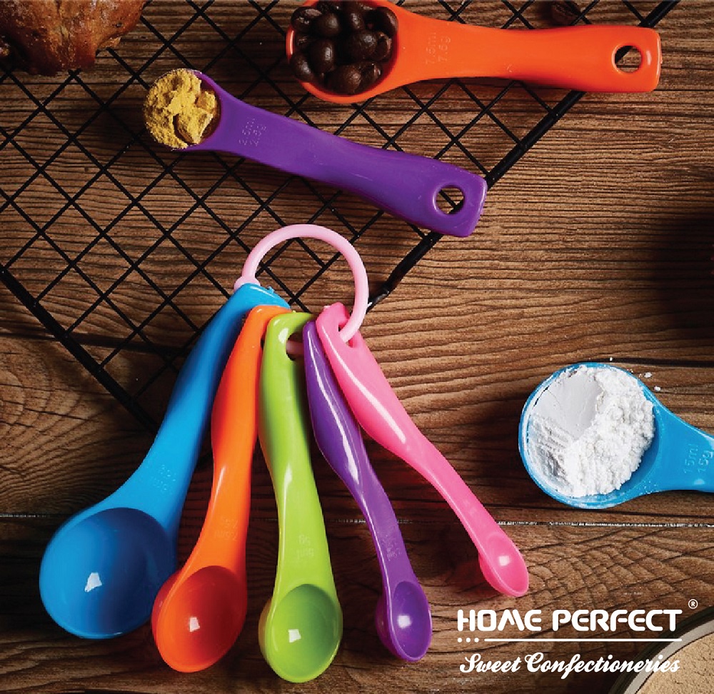 HOME PERFECT 4 In1 Measuring Spoon Cup Set W/Measurement&Hook Ring,Sudu ...