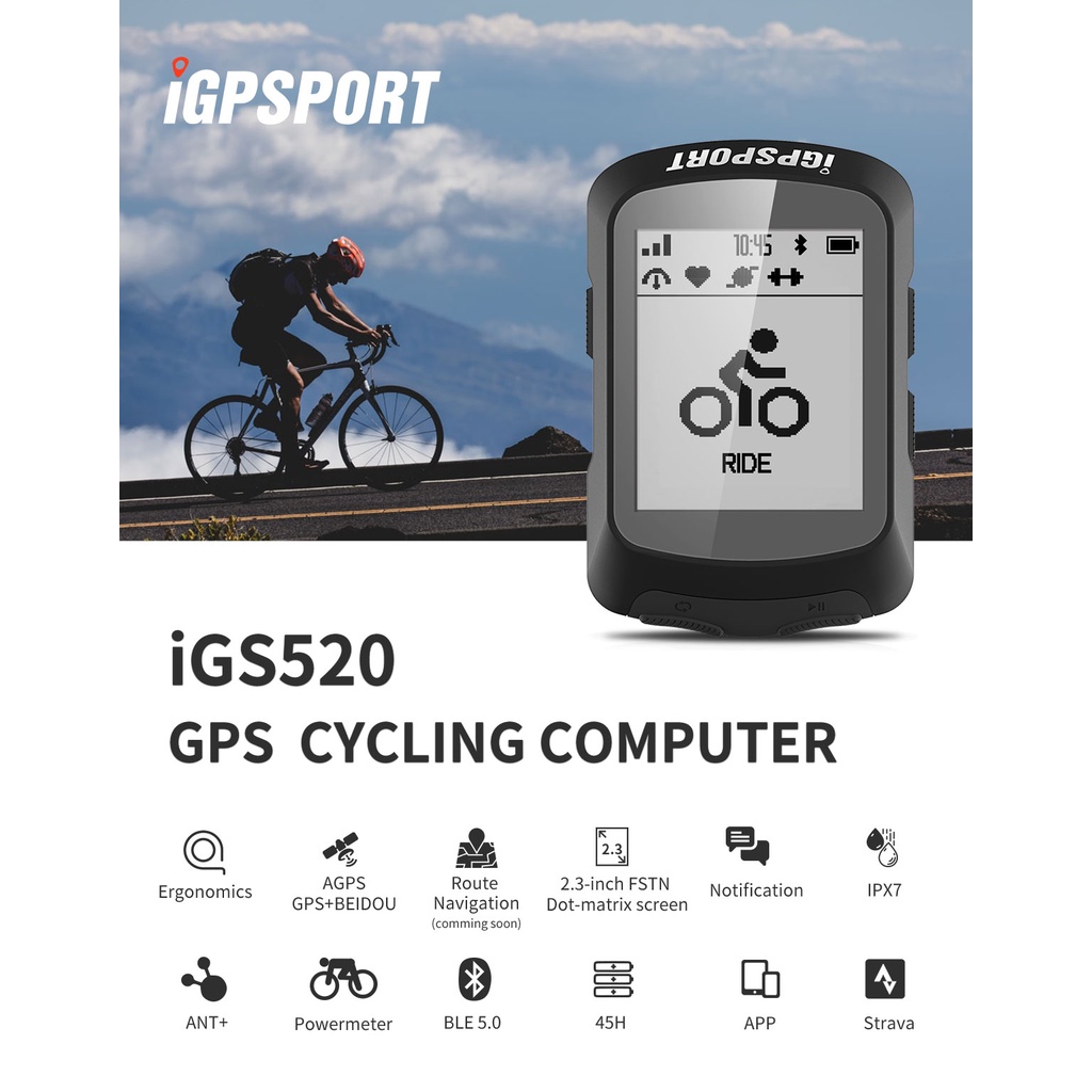 IGPSPORT IGS520 GPS CYCLING BIKE COMPUTER | Shopee Philippines