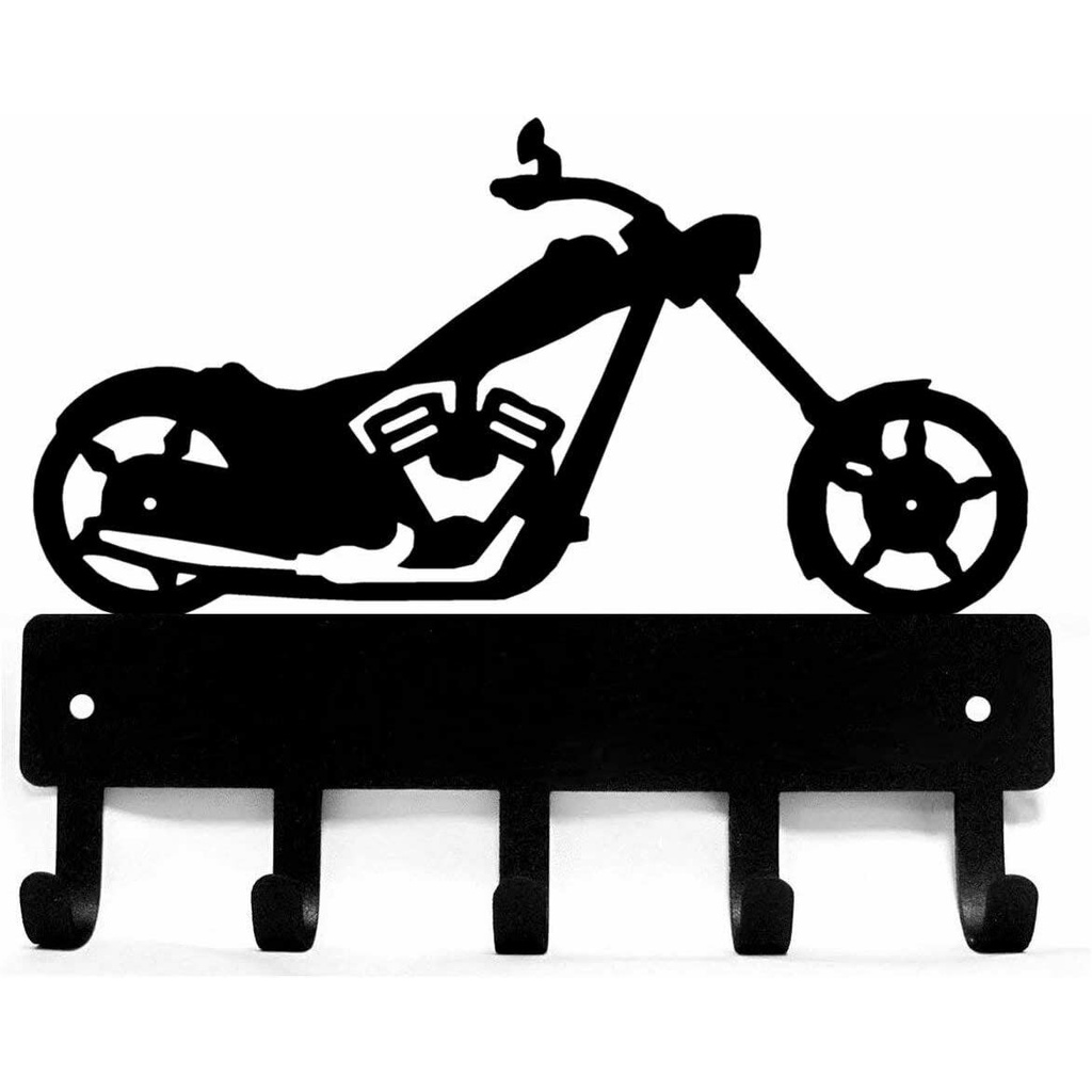 Chopper Motorcycle Motorbike Key Rack Hanger Wall Mounted Hook Up ...