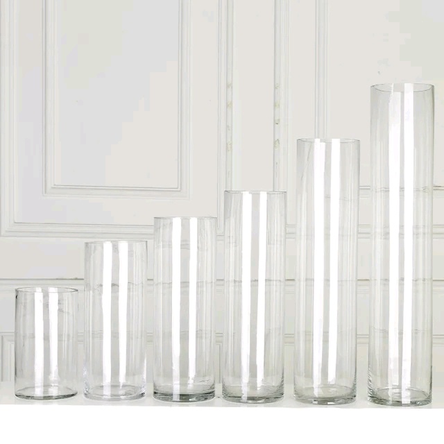 Clear Glass Flower Vase Transparent (1040) | Shopee Philippines
