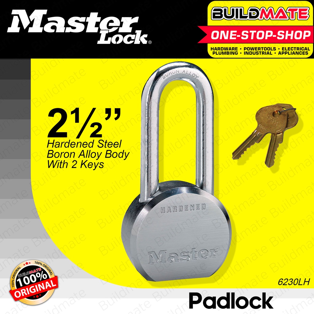 MASTER LOCK Solid Steel Padlock #6230LH 2-1/2'' 100% ORIGINAL ...