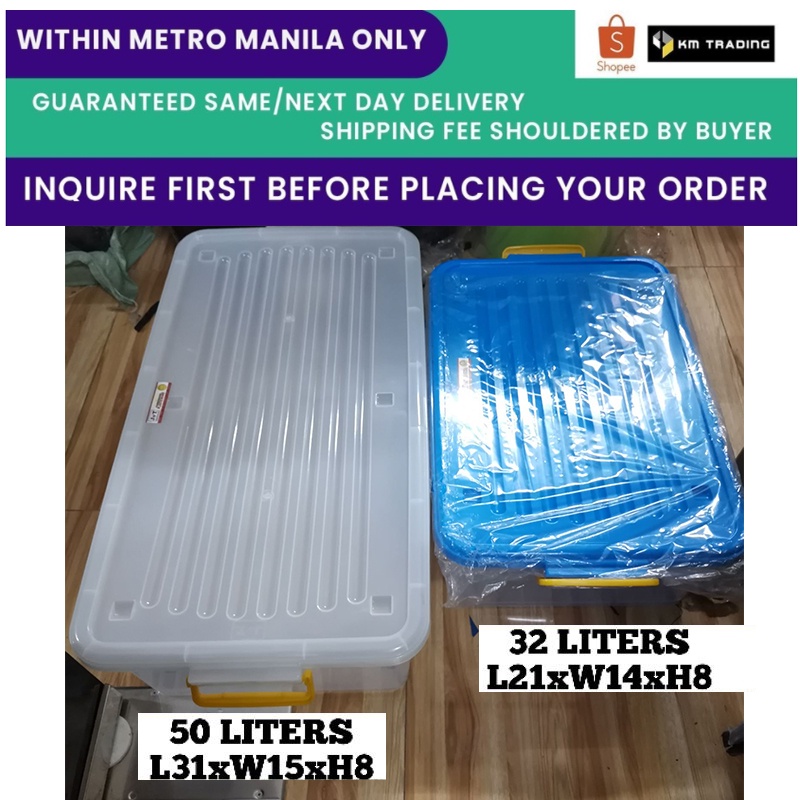 J&T Underbed Functional Box Storage Box | Shopee Philippines