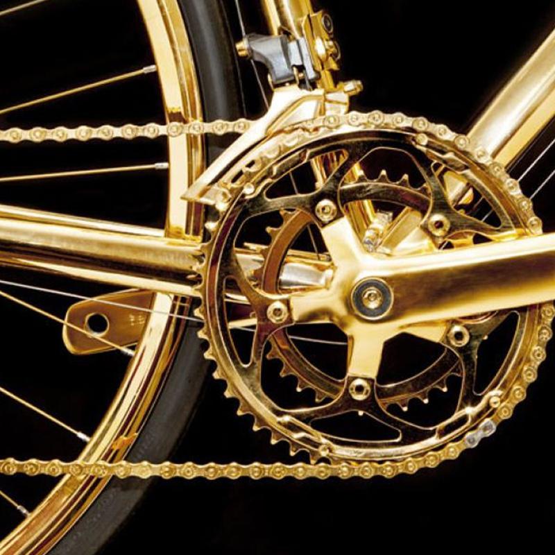 Mountain Bike Chain 6 7 8 Speed Plating Anti-rust Gold Colourfullifem ...