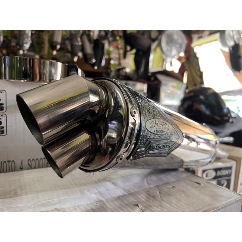 RAZER PIPE DUAL TIP by JAD RACING (Full System) | Shopee Philippines