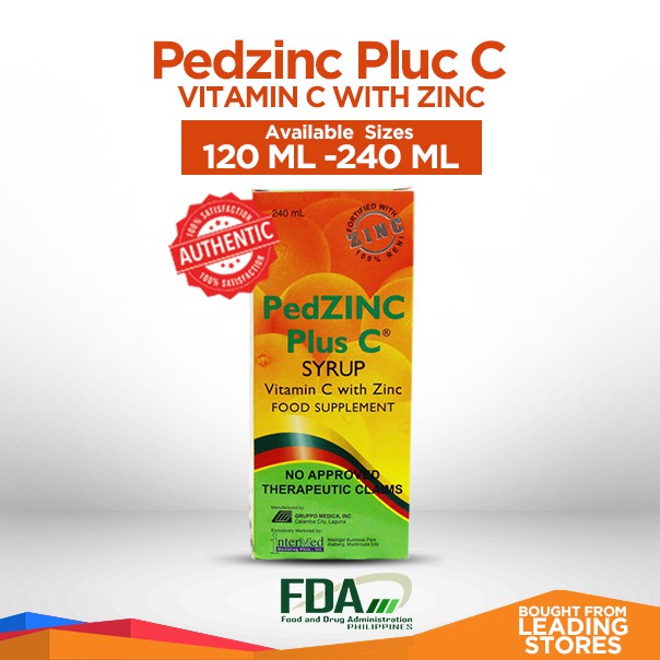 Pedzinc Plus C Syrup Vitamin C with Zinc | Shopee Philippines