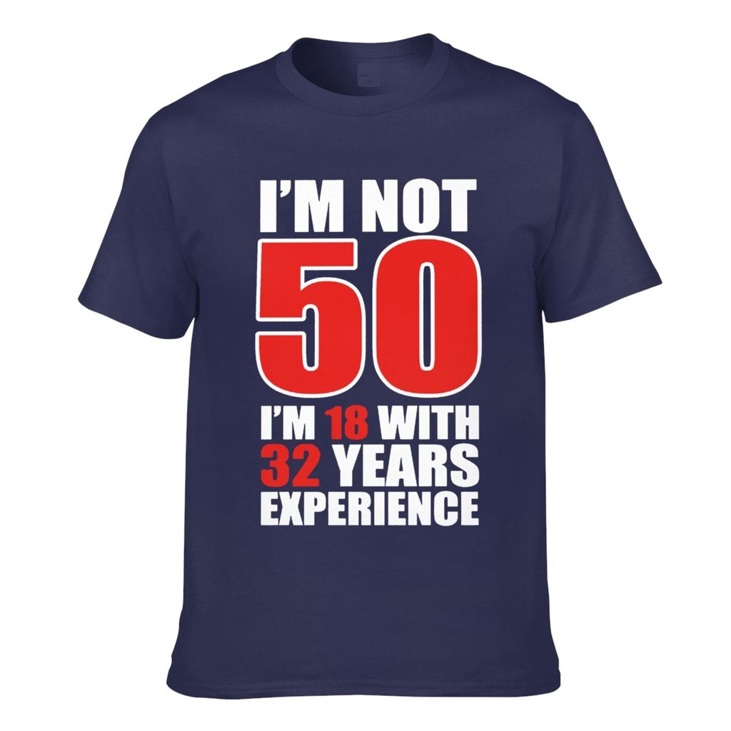 I'M Not 50 Funny 50Th Birthday Gift Men's Short Sleeve T-Shirt | Shopee ...
