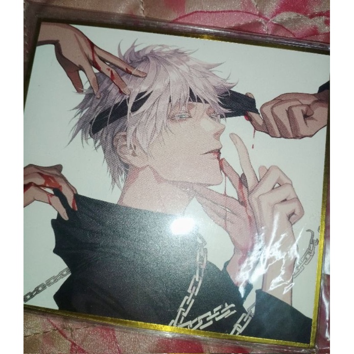 Shikishi Gold Frame Gojo Satoru From Jujutsu Kisen The Devil Sealing ...