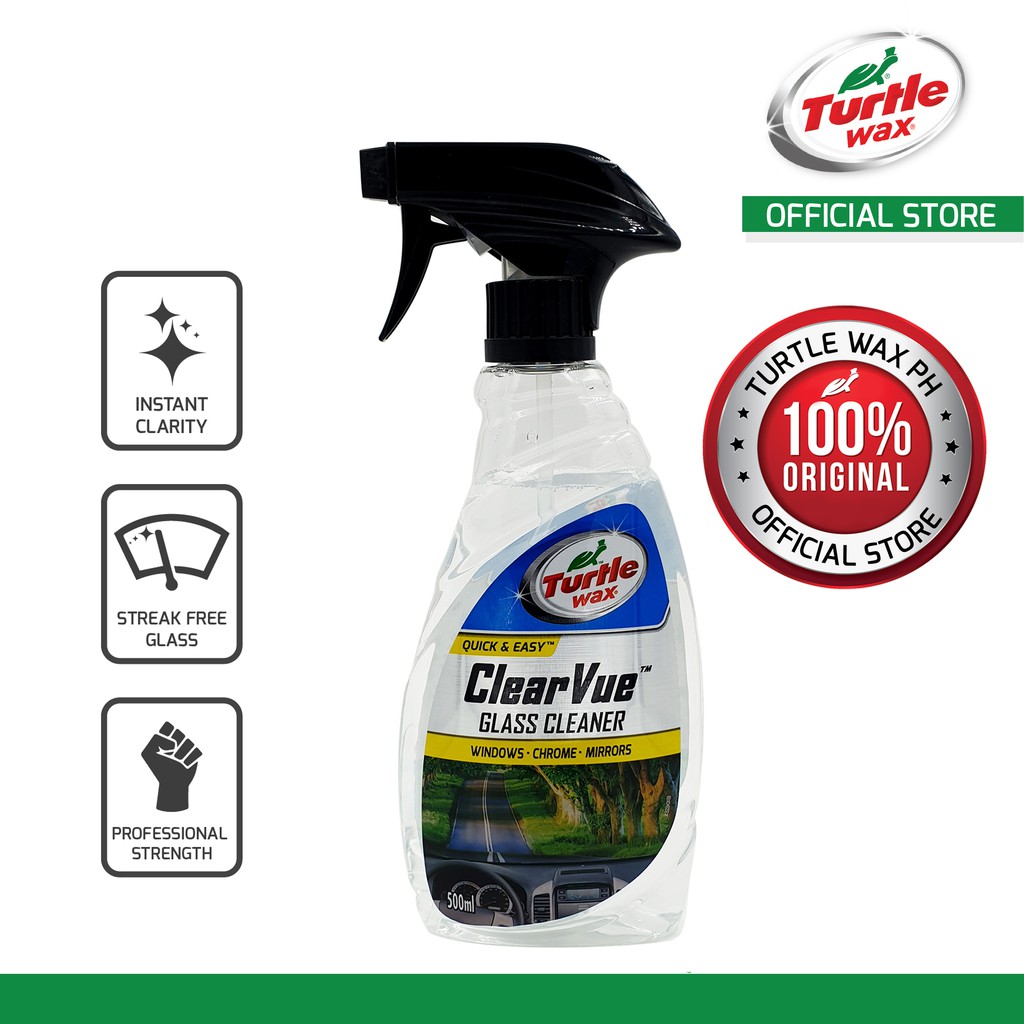 Turtle Wax Clearvue Glass Cleaner Q&E 500ml T4200 (RDMH) | Shopee ...
