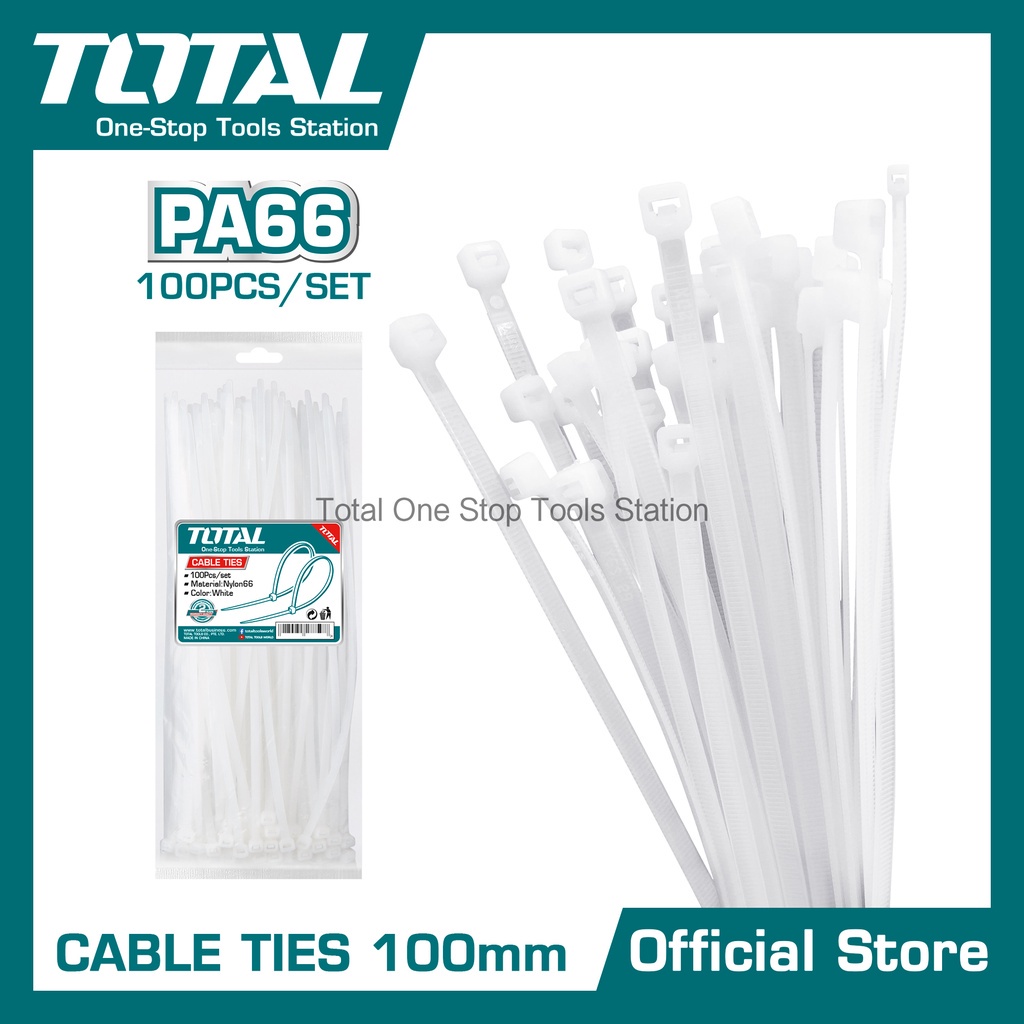Total premium Industrial Cable Ties 100mm motorcycle cable ties home universal cable tie ...