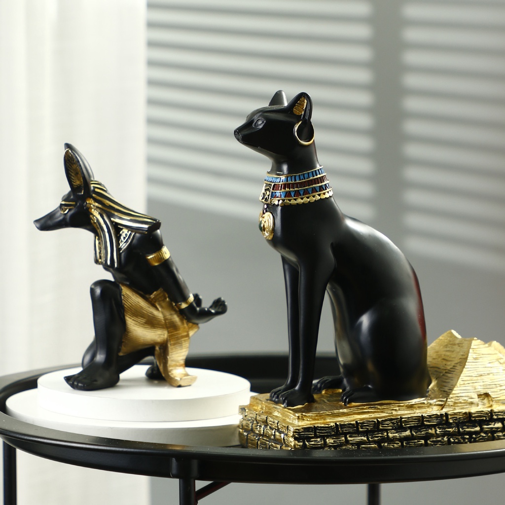 Anubis God Cat Wine Rack Mobile Phone Holder Home Living Room Desktop ...