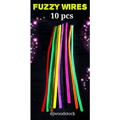 FUZZY WIRES, ASSORTED COLOR PER PACK 10pcs | Shopee Philippines