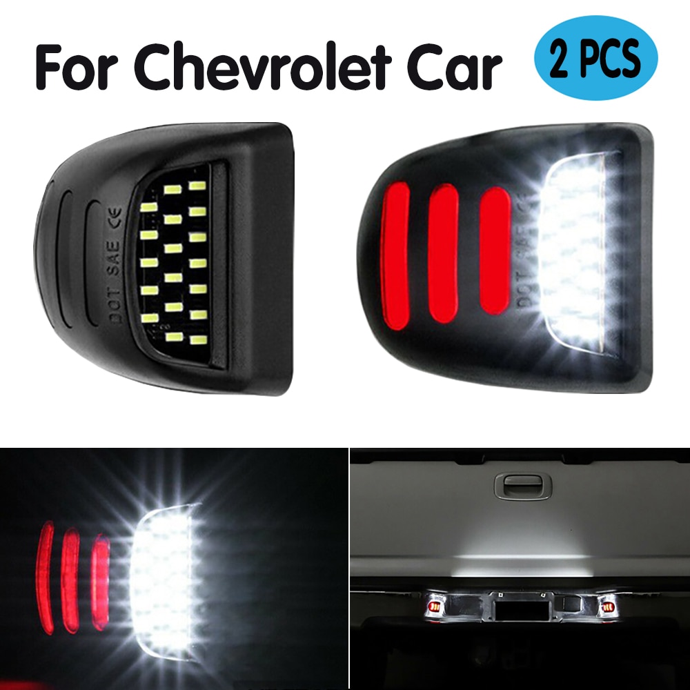 2 pcs 18 LED car number plate light license plate lamp Luces no error ...