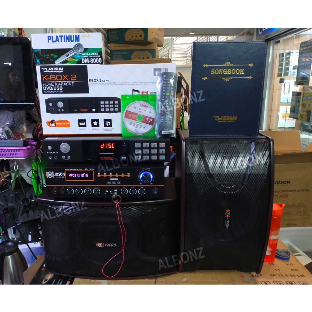 Home Karaoke Set Bundle Platinum K-BOX 2 and Joson JS-1010 with Free ...