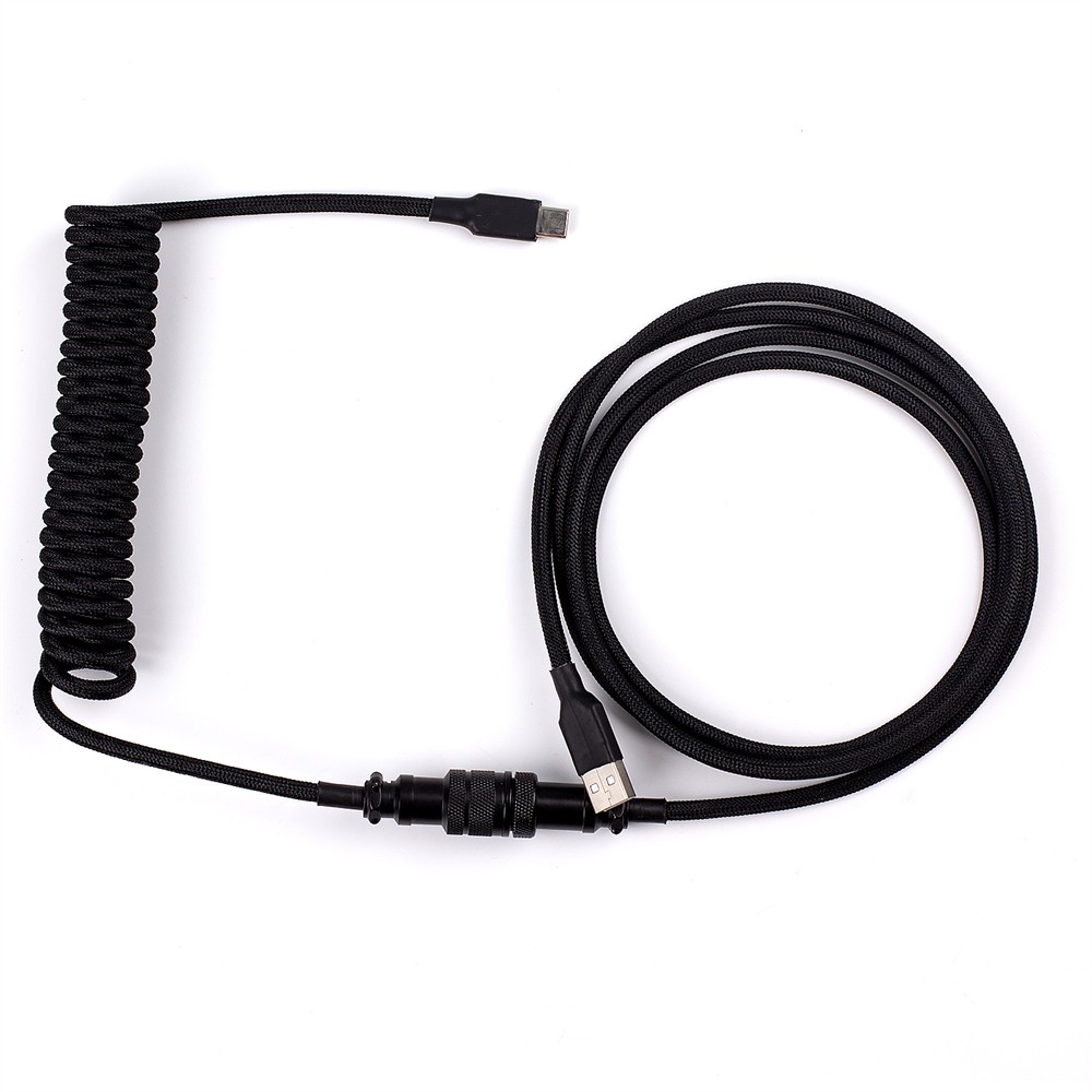 Custom Coiled Type C USB Cable for Mechanical Keyboard Aviator ...
