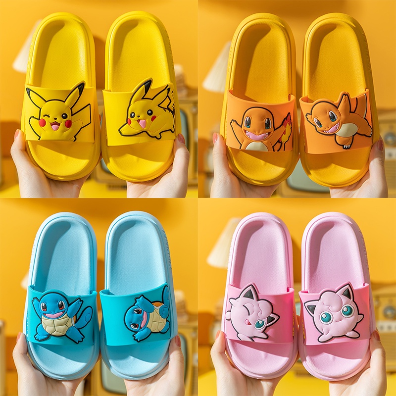 Kids' Pokemon Slides With Rubber Grip Soles Perfect For Outdoor Wear ...