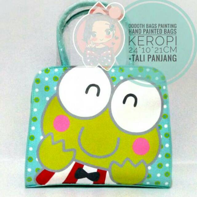Smiling Tosca Muda Painting Bag (Original Manual Painting) | Shopee ...
