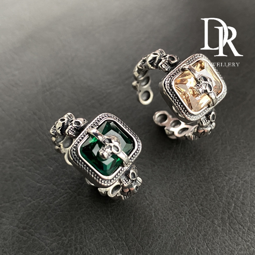 DR Jewelry Fashion Korean Accessories Stainless Retro Thai Silver Heavy ...