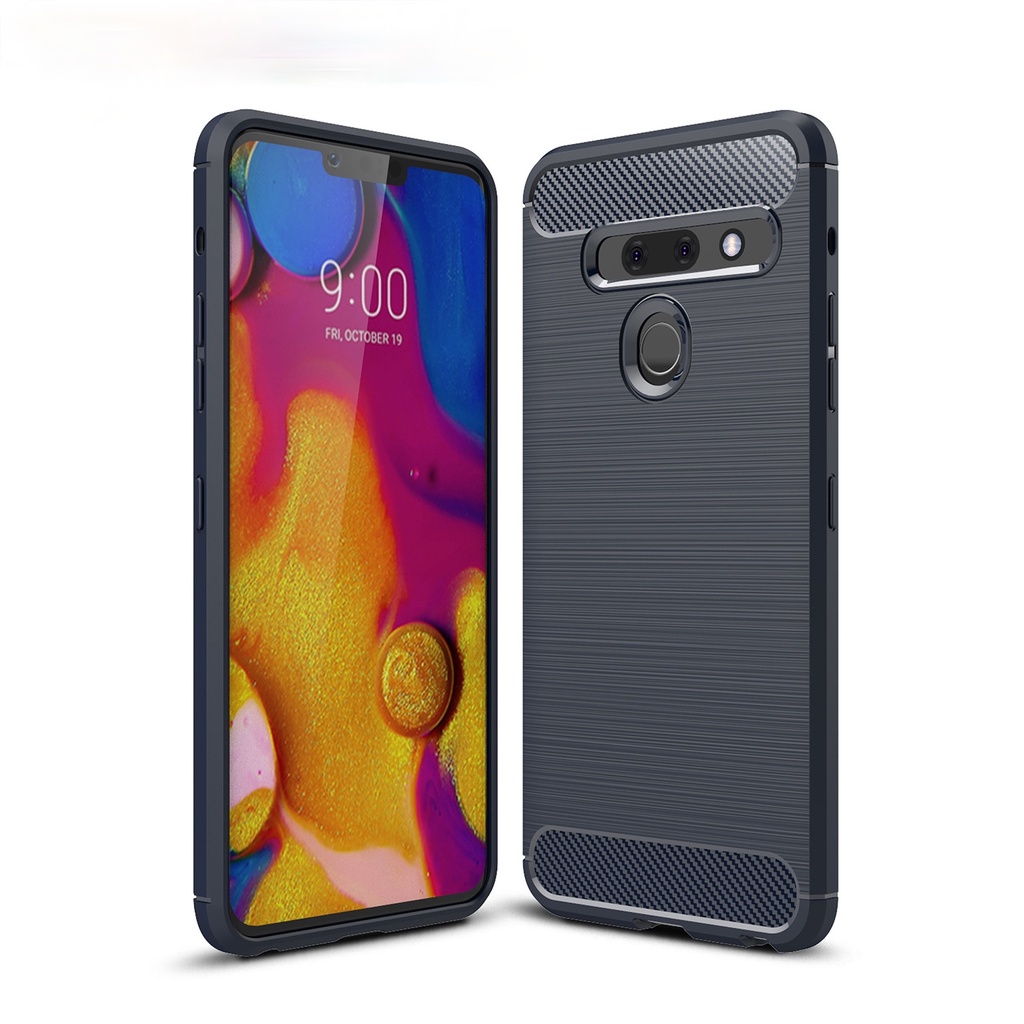 Carbon Fiber Case For LG G8s ThinQ G8 X G7 Plus G6 Luxury Soft Silicone ...