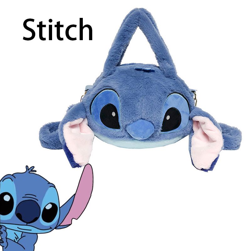 Disney Lilo & Stitch Cartoon Stitch Plush Handbag Cute Messenger Bag ...